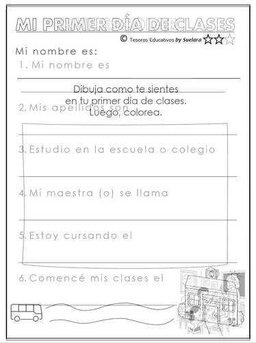 REGRESO A CLASES HOJAS DE TAREA │ BACK TO SCHOOL IN SPANISH | TPT
