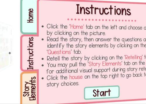 Spring Story Comprehension Story Retell Boom Cards Speech Therapy Digital