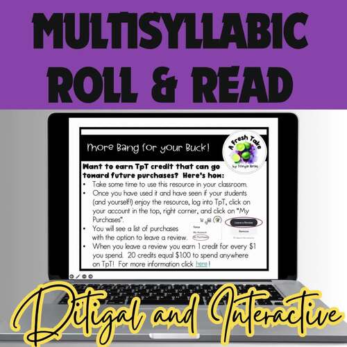 Roll & Read Multisyllabic 3 Syllable Silent E Words & Sentences Digital ...