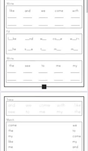 10 Sight Words in 10 Easy Lessons: Unit 1 by Pocket Lessons | TPT