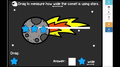 Nonstandard Measurement Boom Cards for Length | TPT