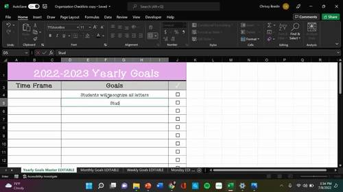 The Ultimate Teacher Planning and Goal Setting Kit by Organized Khaos