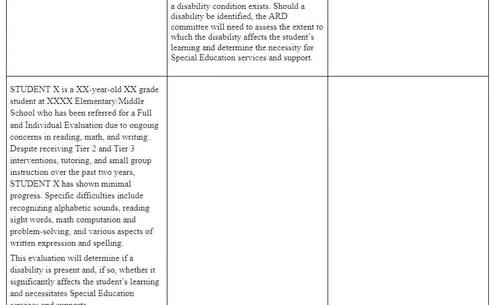 Full and Individual Initial Evaluation (FIIE): A detailed framework