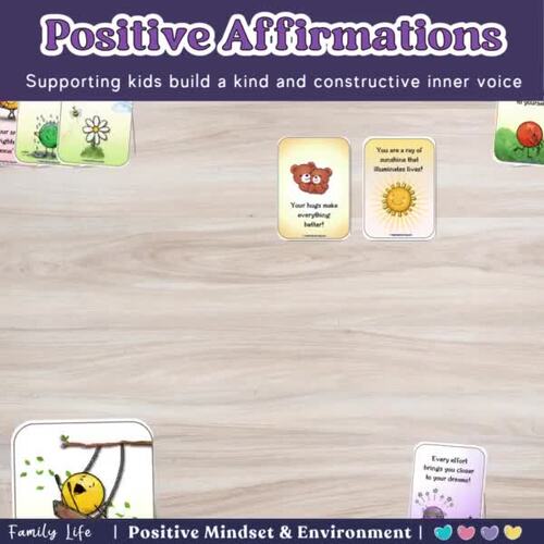 Positive Affirmations Kit | Confidence & Self-Esteem | Cards & Posters