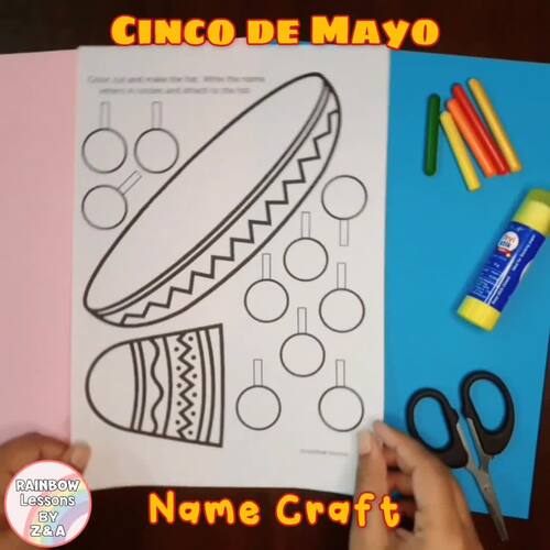 Cinco de Mayo Activities | Cinco de Mayo Crafts | Cinco de Mayo Name Craft