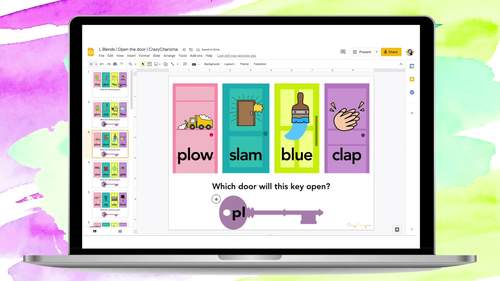 Initial Consonant Blends L Blends Activities for Google Classroom
