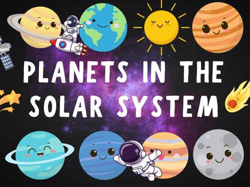 Planets in the Solar System PowerPoint Lesson Presentation for K-3rd Grade