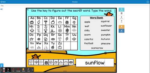 Fall Secret Code Occupational Therapy Handwriting Bundle by ...