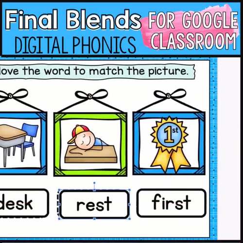 Digital Phonics Games and Intervention | Final Consonant Blends | TPT