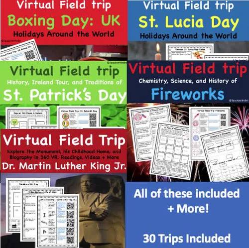Holidays of the Year Virtual Field Trip Discount Bundle for Google ...