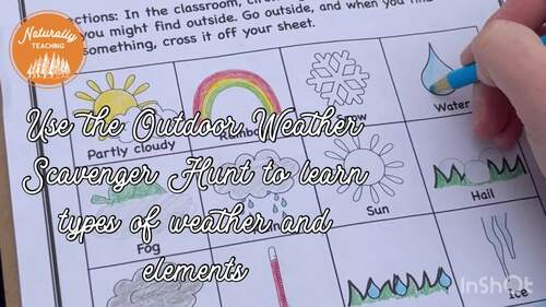 Weather Scavenger Hunt PDF by Naturally Teaching | TPT