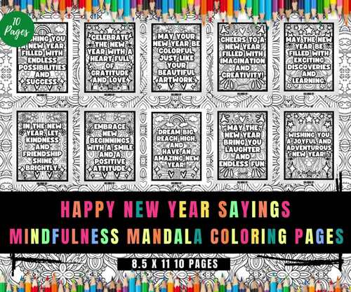 Happy New Year Fine Motor Activities, New Year Door Decorations Craft ...