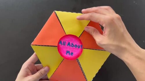 All About Me Hexagon Craft – Back to School Foldable Activity by EduJoy ...