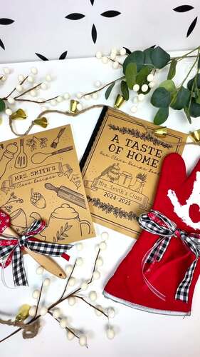 A Taste of Home Class Recipe Book | Holiday Parent Gift | Christmas Project