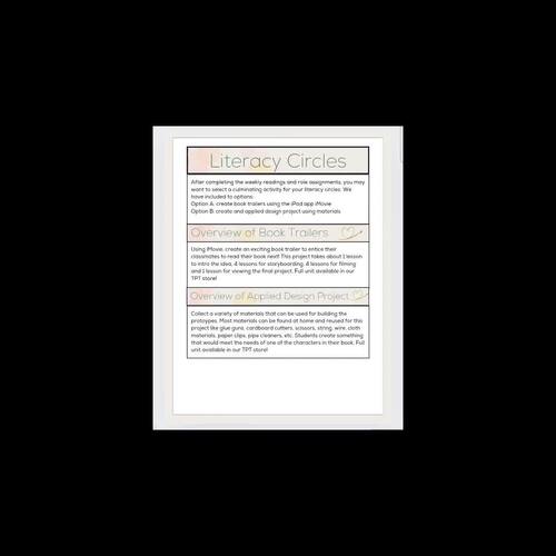 Literature Circles Novel Study by The Illuminated Classroom | TPT