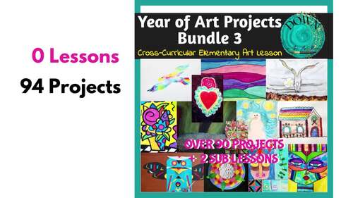 Year Long Art Projects Bundle 3 | Elementary Art Projects | TPT