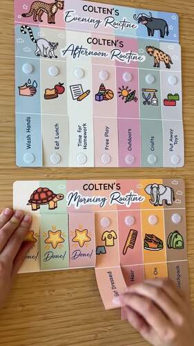 Visual Schedule Autism, Picture Daily Chore Chart, Classroom Management ...