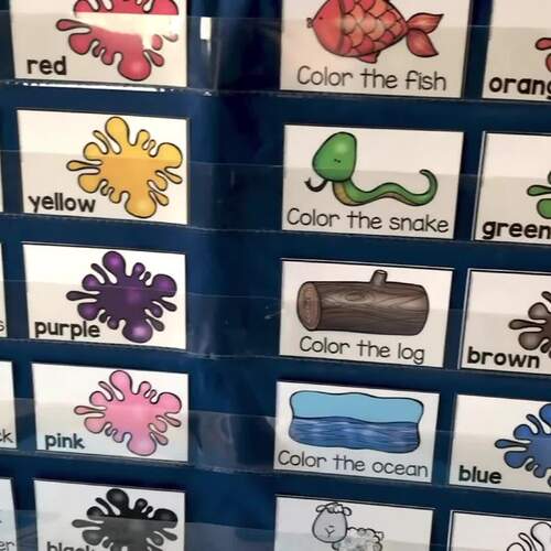 Following Directions Learning Colors Color Names - Preschool Kindergarten