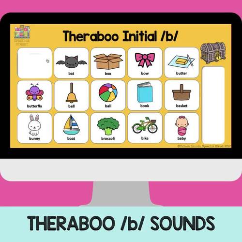 Theraboo B Sounds: No Print Interactive Cariboo Game for Speech Teletherapy