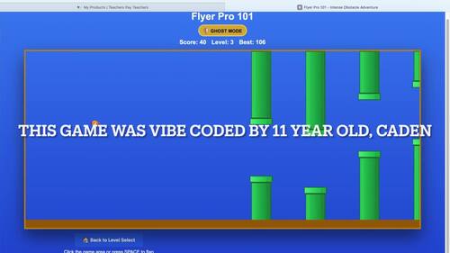Code Your Own “Flappy Bird” Game Using AI by GP Apps | TPT