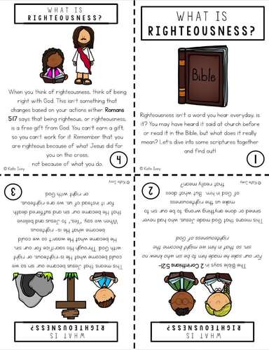 Righteous in Christ | Identity in Christ | Printable Foldable Book ...