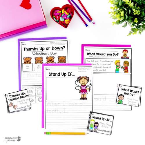 February Emergency Sub Plans for Kindergarten by The Printable Princess