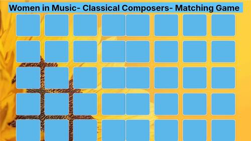 Matching Game- Women Music Composers- Link Based by Ervins Music Room