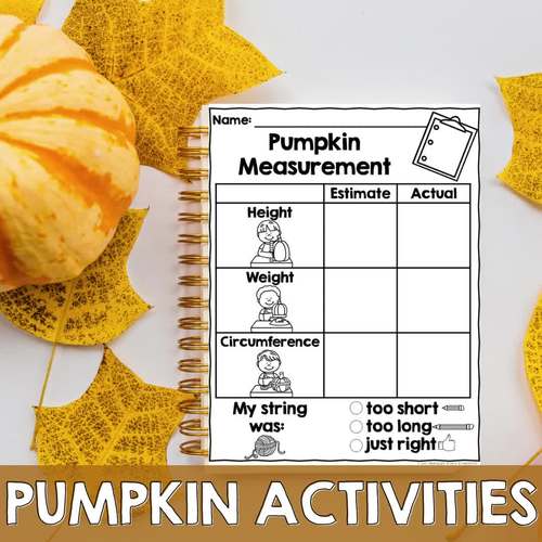 Pumpkin Activities Unit for Pre-K and Kindergarten | TpT