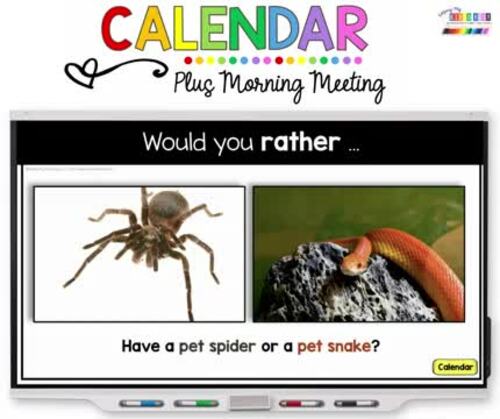 April calendar and morning meeting for kindergarten - Songs - Digital ...