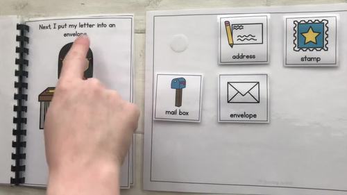 Mailing a Letter Life Skills Adapted Book Sequencing by Teaching Autism