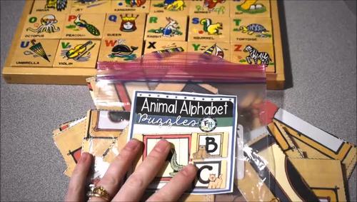 Animal Alphabet Puzzles by Fun Hands-on Learning | TPT
