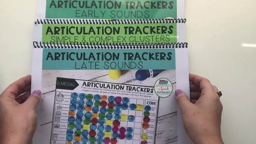 Articulation Trackers for Homework BUNDLE by Adventures in Speech Pathology