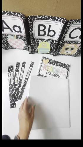 Composition Notebook Teacher Binder Covers - Editable Binder Covers and ...