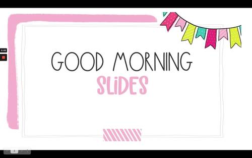 Good Morning Slides Compatible with Google™ Slides by The Classroom Corner