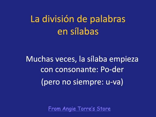Spanish Accents Lesson Plans and Curriculum La acentuación Distance ...