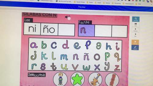 Sílabas con la N en Boom Cards | Lectoescritura by Sra Tatiana | TPT