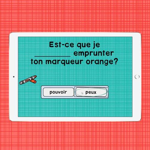 Les verbes à l'infinitif ou conjugués Cartes boom | La grammaire française