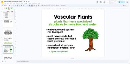 Vascular and Nonvascular Plants Interactive Lesson - Plant Transport