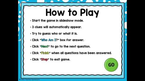 PR Word Blends Who am I Word Game by Teacher Gameroom | TpT