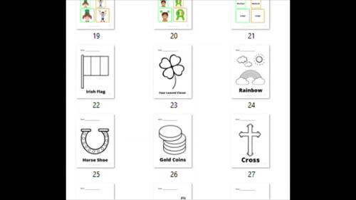 Toddler Preschool Saint Patrick's Day Spring Activity Busy Book Cut ...