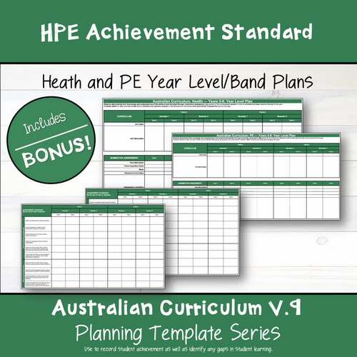V9 Australian Curriculum HPE ACHIEVEMENT STANDARD CHECKLISTS - Years 5-6