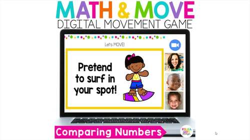 Comparing Numbers Movement Game for Google (TM) and PowerPoint Distance ...