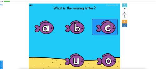 Missing Letter Alphabet Activities | Under the Sea Boom Cards | TPT