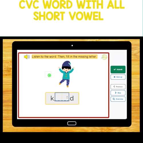 Master Long And Short Vowel CVC Words Boom Cards | Digital Resources