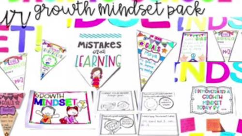 Growth Mindset Back to School Activities Printable and Digital | TpT