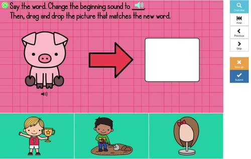 BUNDLE Phoneme Substitution Activities BOOM CARDS™ Science of Reading