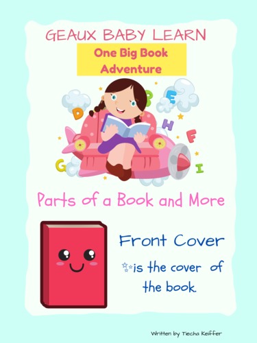 Parts of a Book and More by GEAUX BABY LEARN | TPT