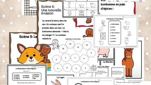 French Literacy/ Drama FOLKTALES Le Bonhomme en Pain d'Épices ...