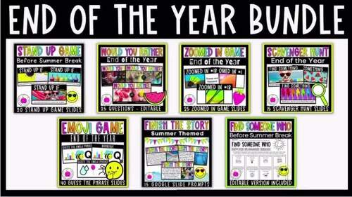 Summer / End of the Year Team Building Icebreaker Games and Activities ...