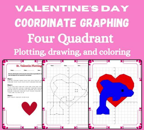 Valentine's Day Coordinate Graphing Mystery Pictures Plotting, Drawing ...